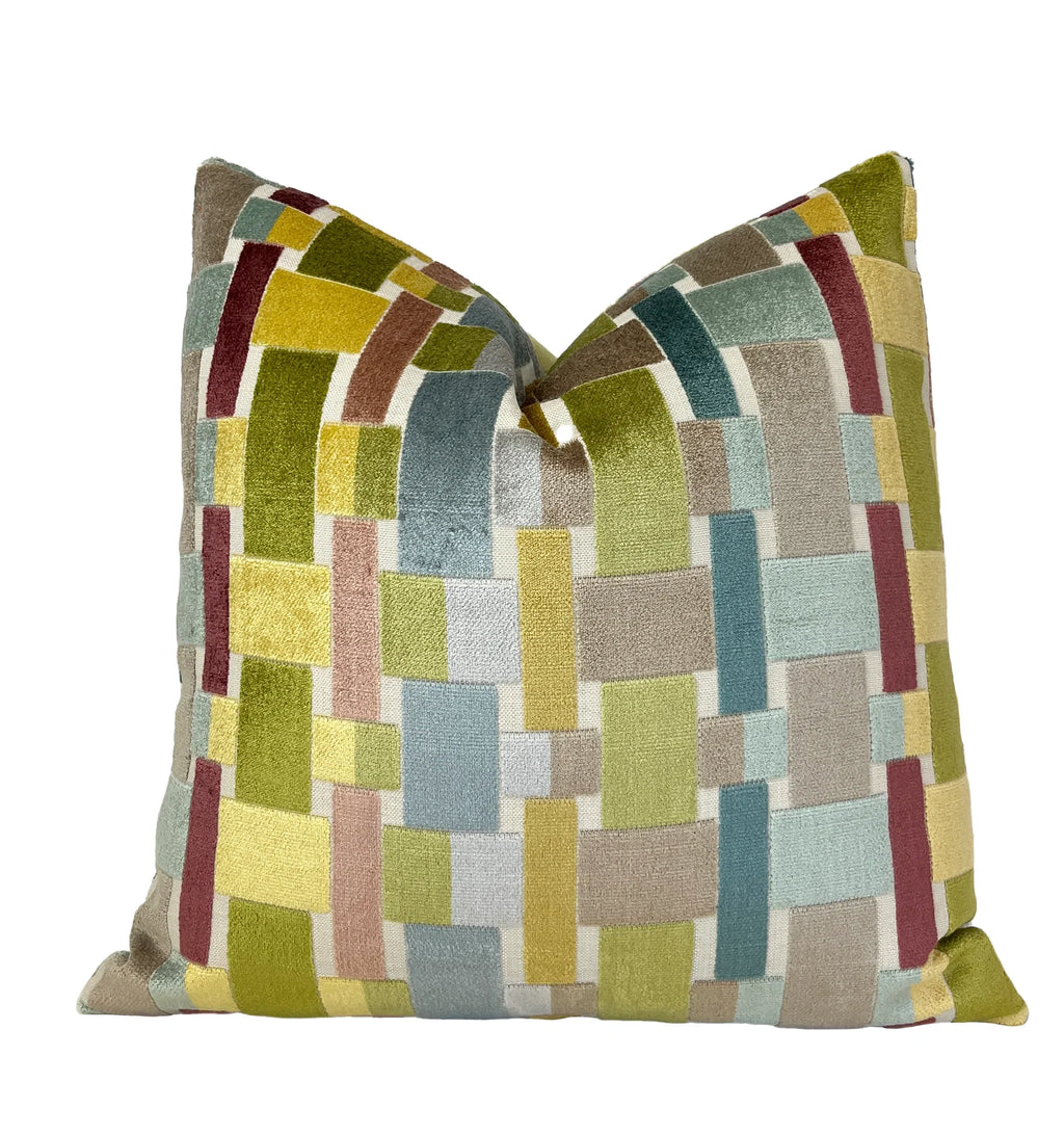 Ava Pastel Velvet Throw Pillow – Smithy Home Couture
