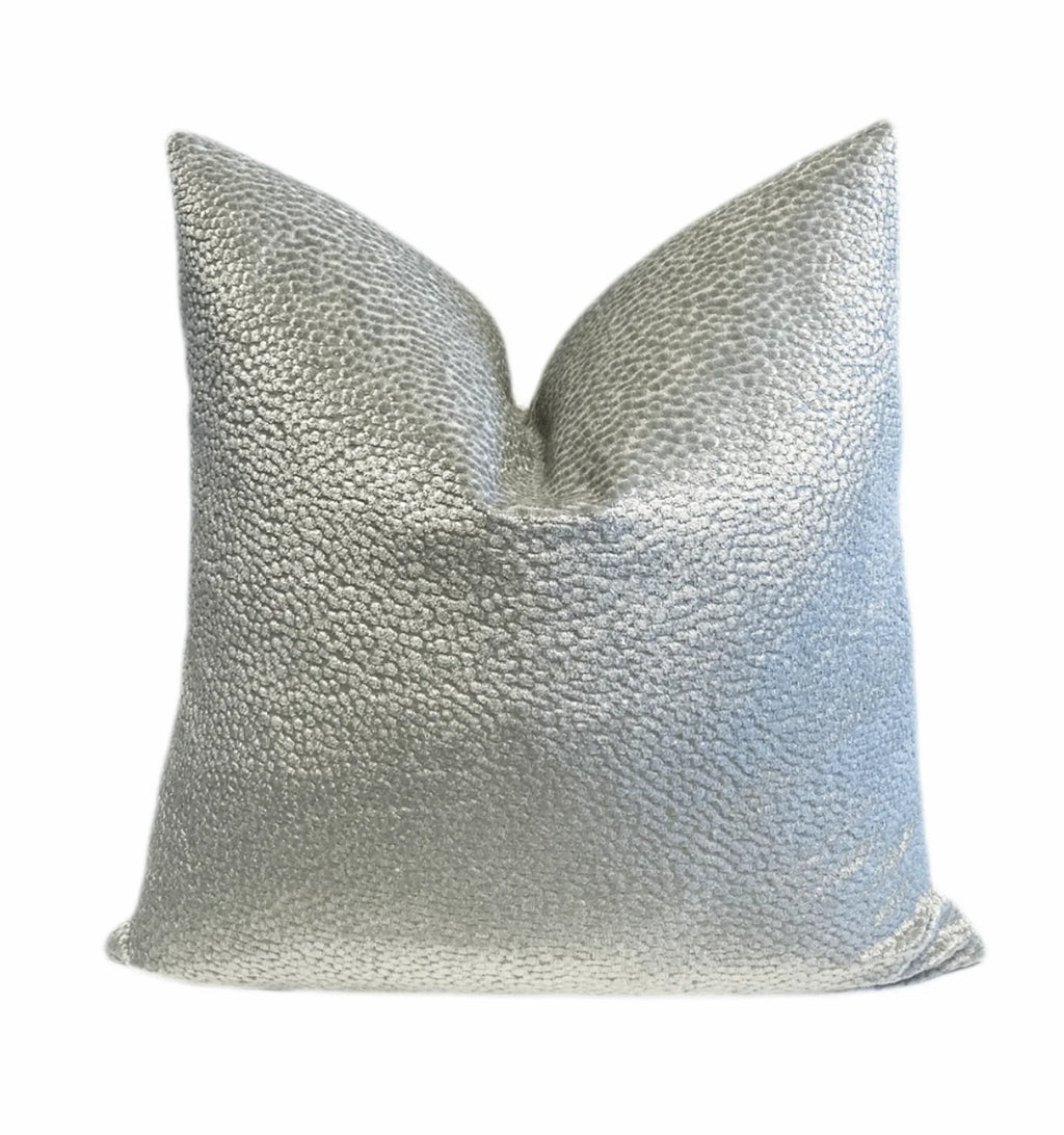 Silver Velvet Throw Pillow – Smithy Home Couture